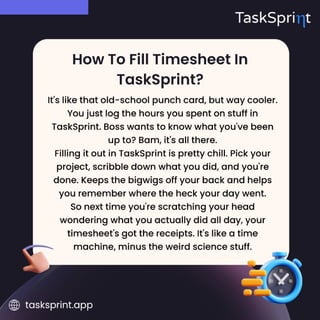 How To Fill Timesheet in TaskSprint: Quick Guide 2024 | PDF