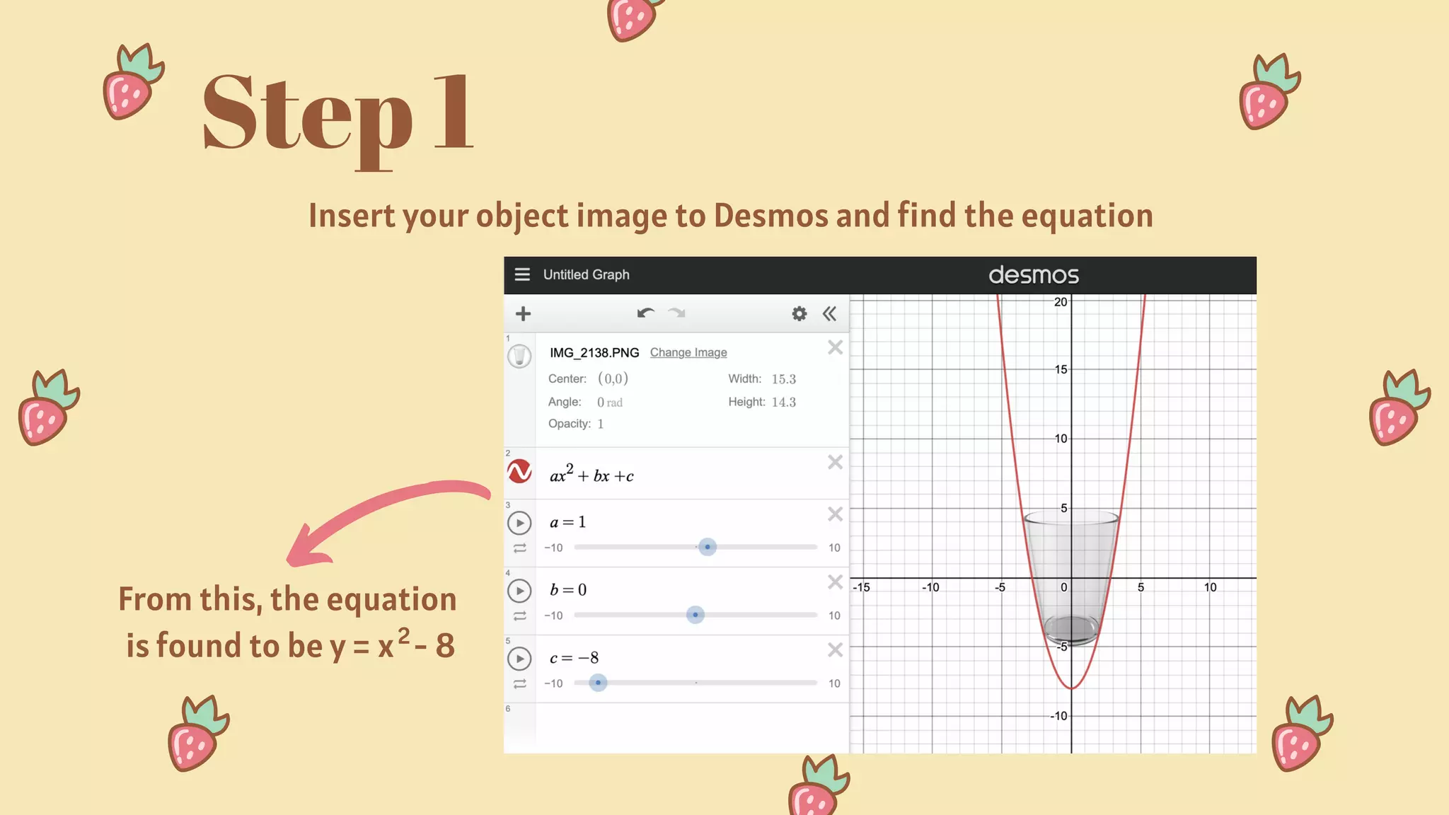 Finding volume of glass by integration | PPT