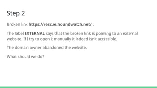 How to find a broken link and fix it - guide | PPT