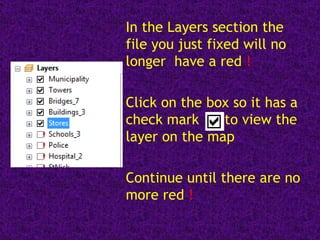 How to find a missing layer in ArcMap | PPT