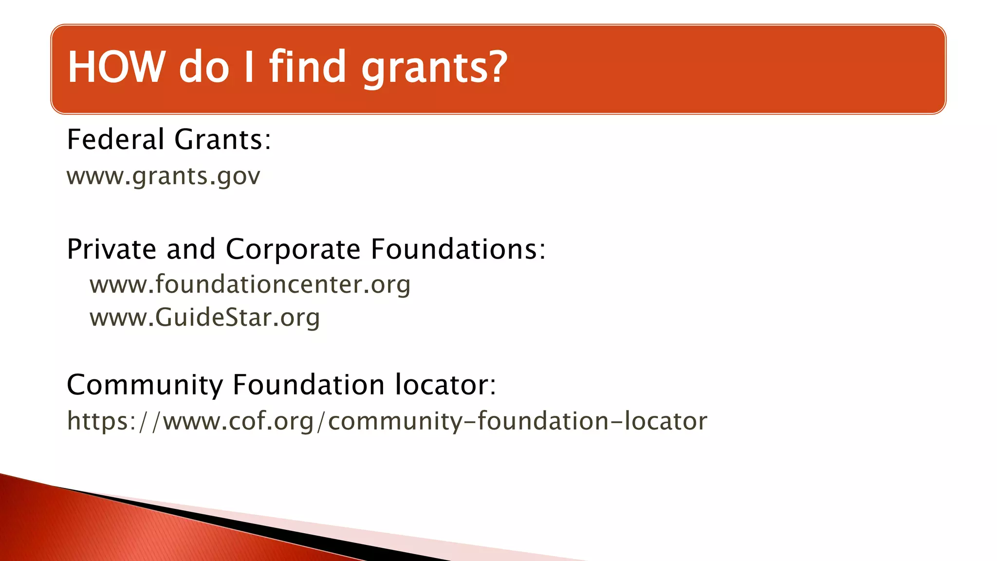 How to Find and Get Grants | PDF