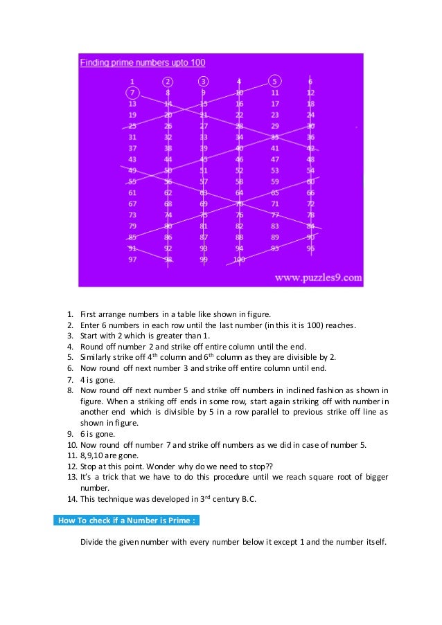 How To Find A Prime Number With Maths Aptitude Tricks How To Find A Prime Number With Maths Aptitude Tricks