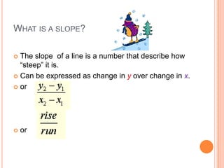 How to find a slope | PPT