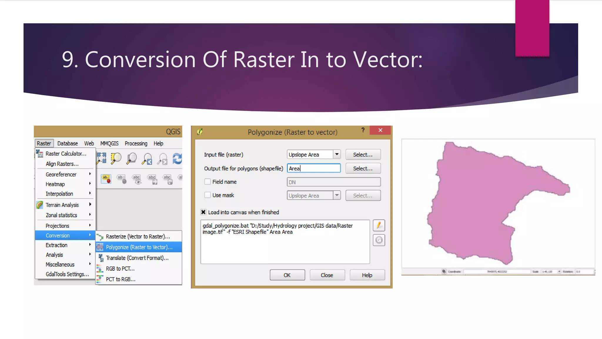 How to find catchment area by using qgis | PPTX