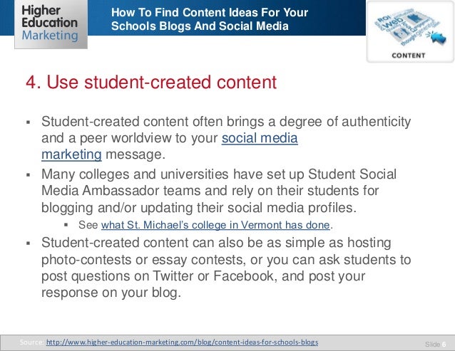 How to find content ideas for your schools blogs and social media