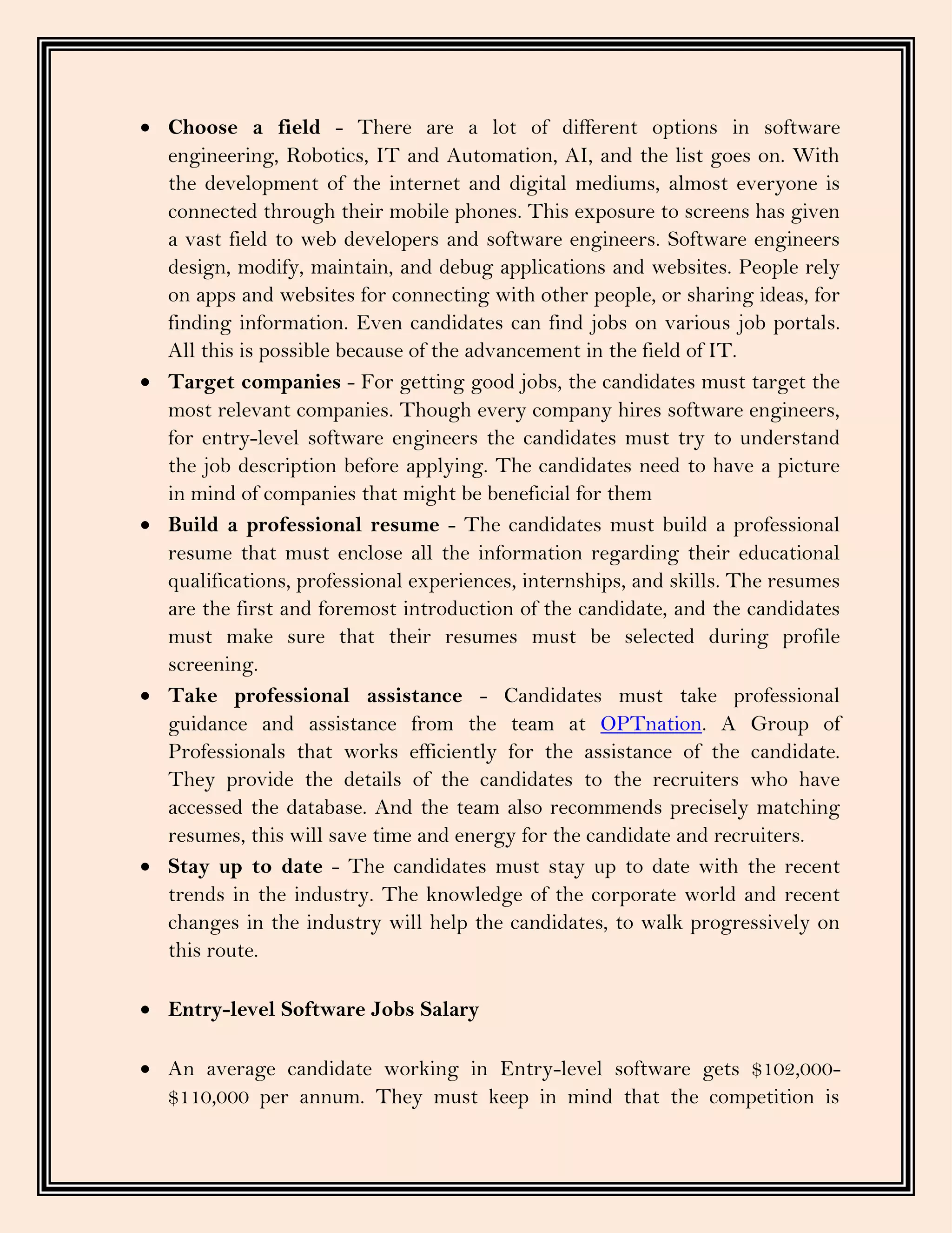 How to Find Entry Level Software Engineer Jobs | PDF