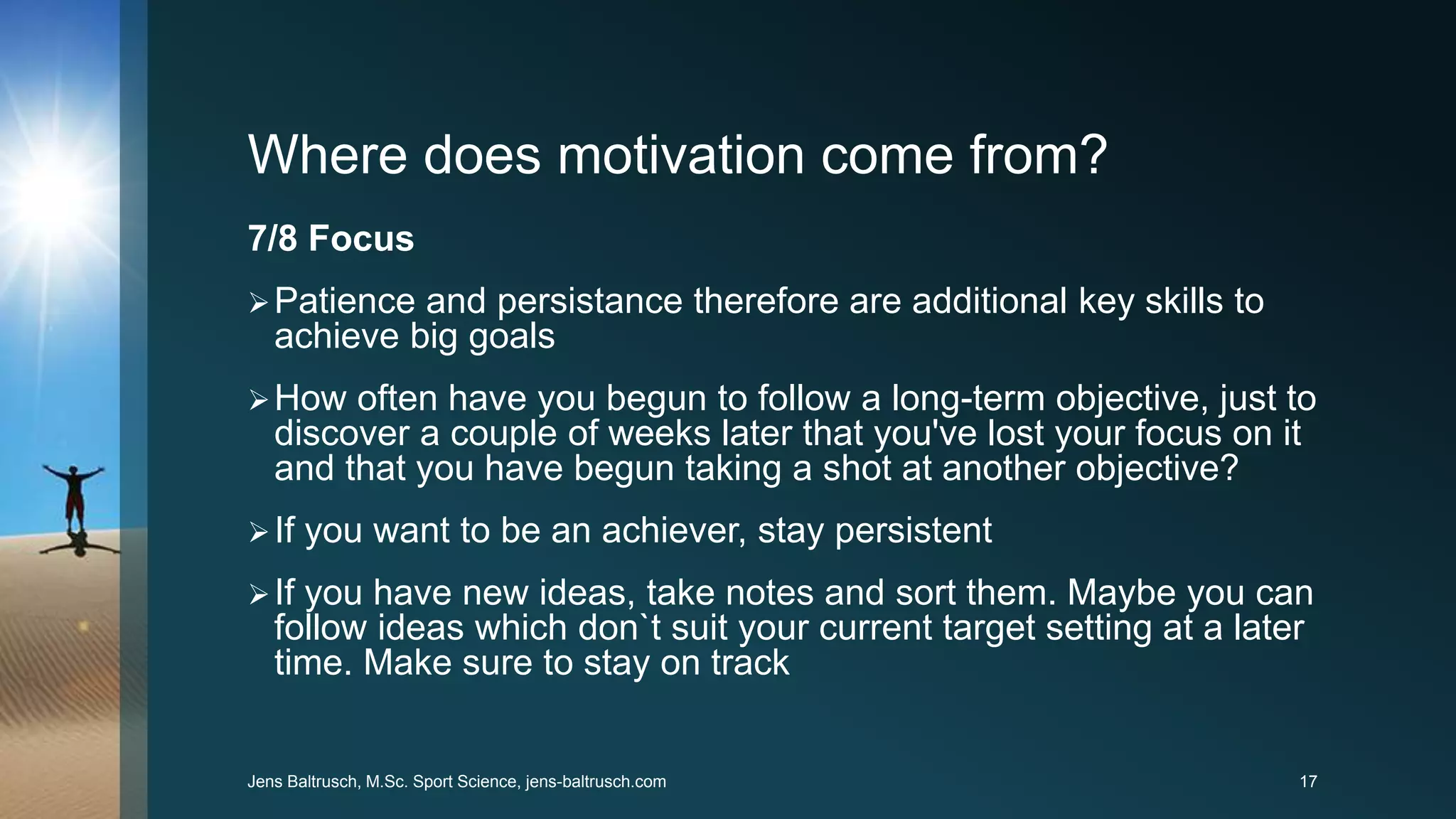 How to find inspiration to achieve your big goals | PPTX