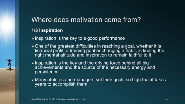How to find inspiration to achieve your big goals | PPT