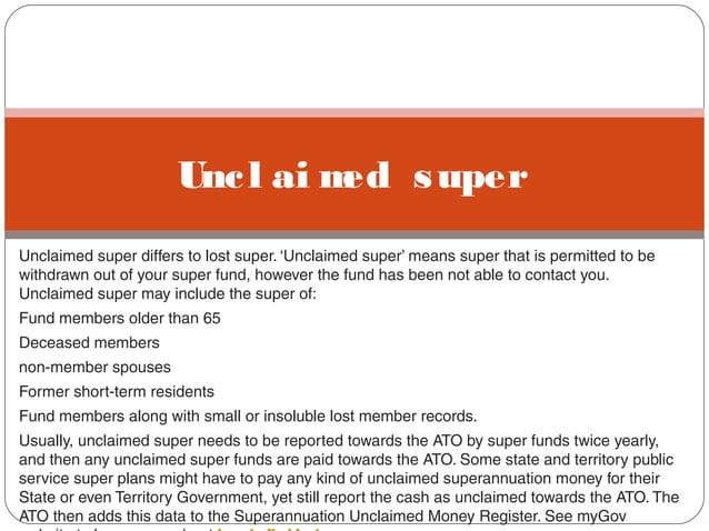 How to find lost super or unclaimed super account | PPT