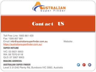 How to find lost super or unclaimed super account | PPT