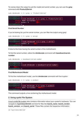 How to Find Motherboard Model and Serial Number in Linux 3 Methods.pdf