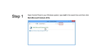 How to Find/See My Email Password in Outlook 2016 | PPTX