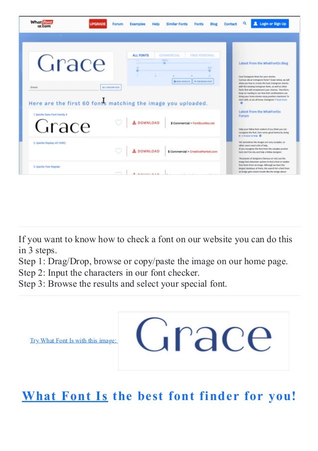 How to find my font in 3 steps with what fontis.com
