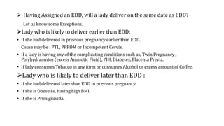 How to find out Correct EDD? | PPTX