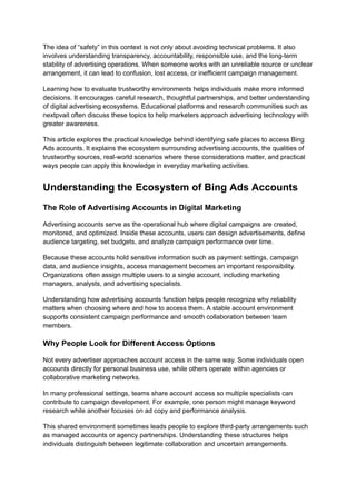 How to Find Safe Places to Buy Bing Ads Accounts.pdf