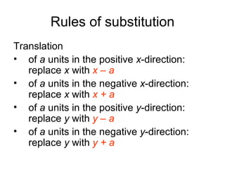 How to find the equation of a transformed curve | PPT