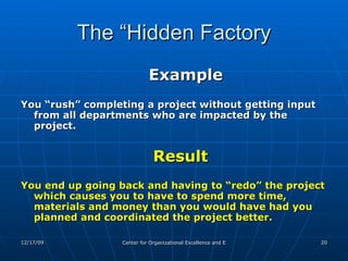 How To Find The Hidden Factory In Your Organization | PPT