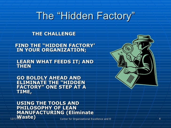 How To Find The Hidden Factory In Your Organization