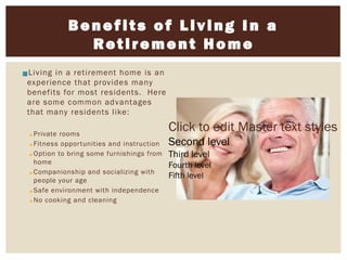 How to find the ideal retirement home | PPT