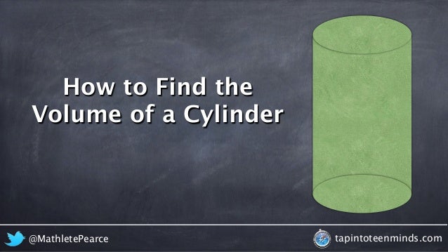 Where Does The Volume of a Cylinder Formula Come From?