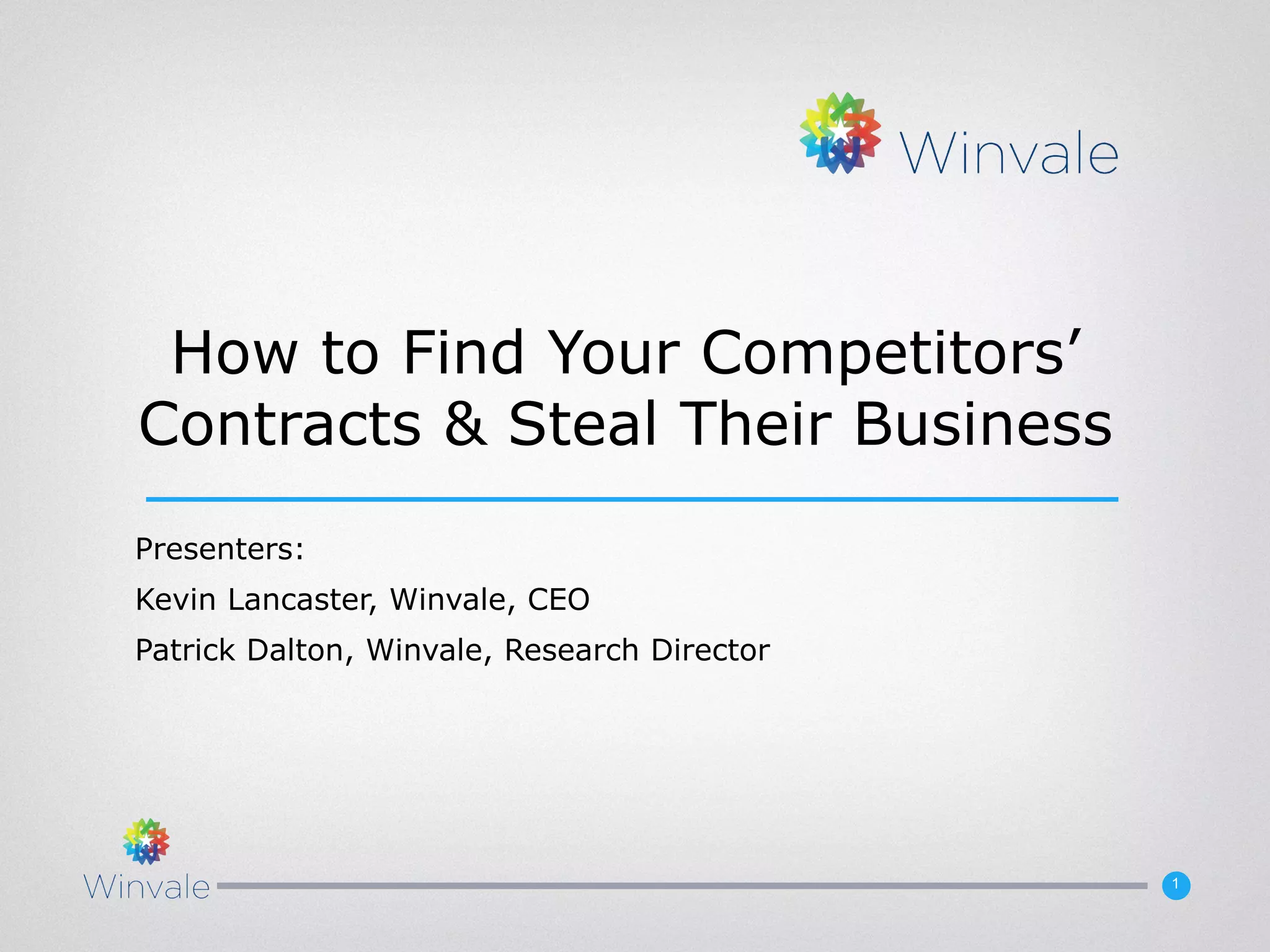 How to Find Your Competitors' Contracts & Steal Their Business | PDF