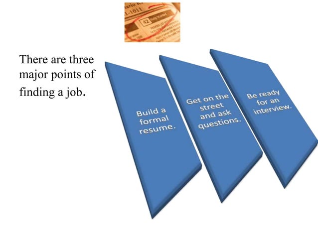 How to find your first job | PPT