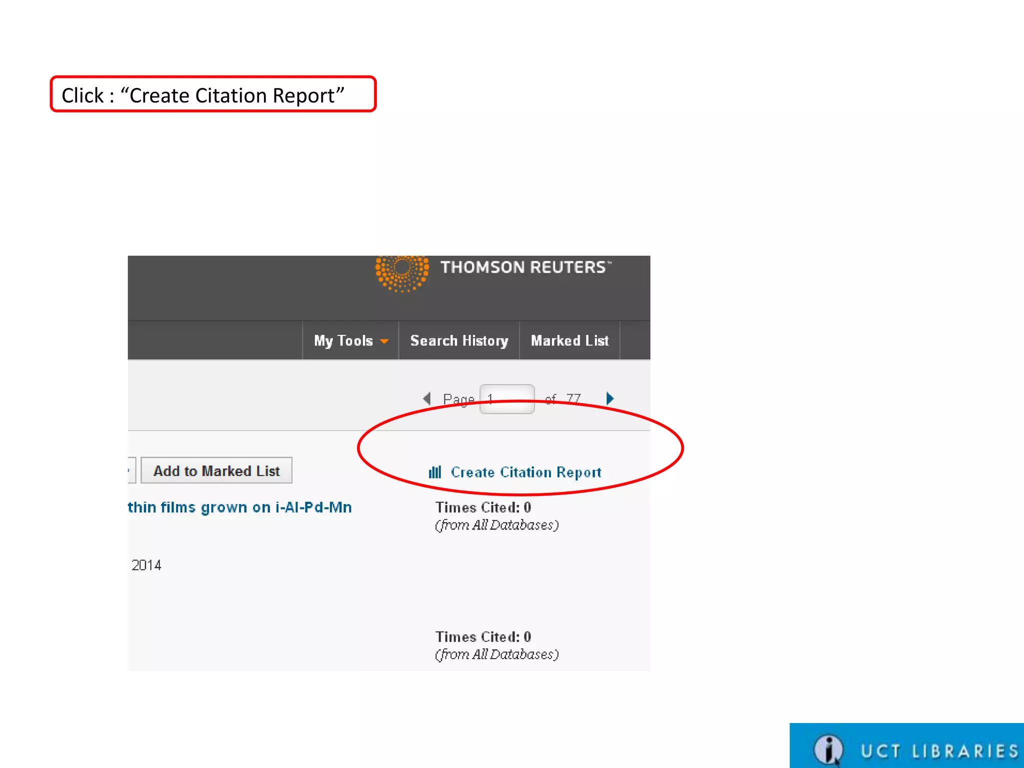 How to find your h index in Web-Of-Science | PPT