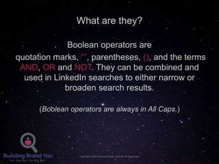 How to find your ideal clients part 1 Boolean operators - original | PPT