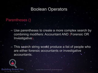 How to find your ideal clients part 1 Boolean operators - original | PPT