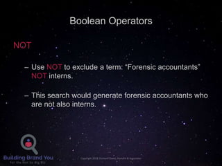 How to find your ideal clients part 1 Boolean operators - original | PPT