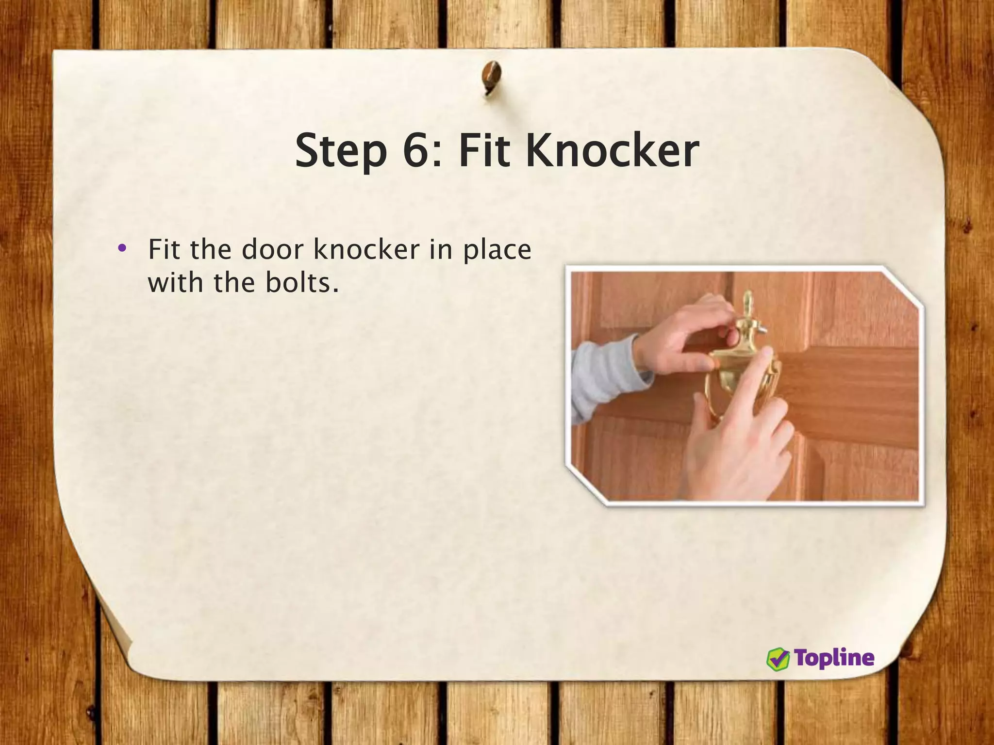 How to Fit a Door Knocker Correctly | PPTX