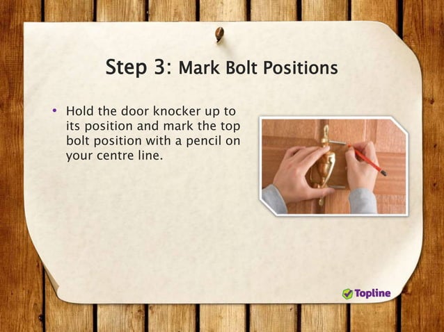 How to Fit a Door Knocker Correctly | PPT