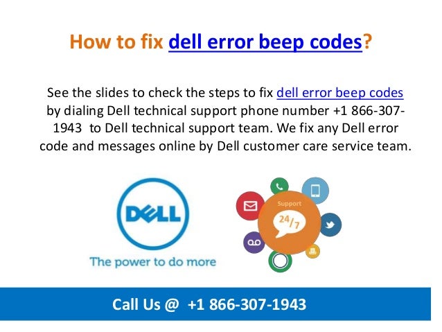 How to fix dell error beep codes call us @ +1 866 307-1943
