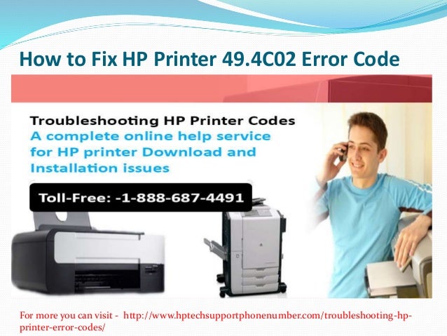 How to fix hp printer 49.4 c02 error code