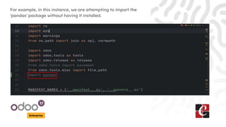 How to Fix the Import Error in the Odoo 17 | PPTX