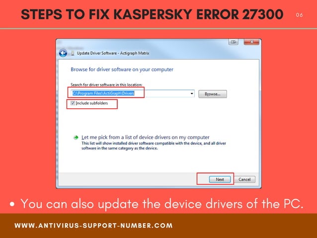 How to fix kaspersky error 27300 - Easy Steps | PDF