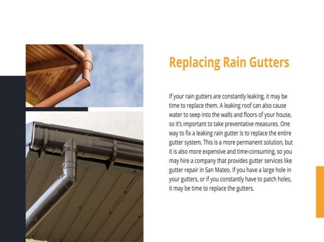 How to Fix Leaking Rain Gutters? | PPT