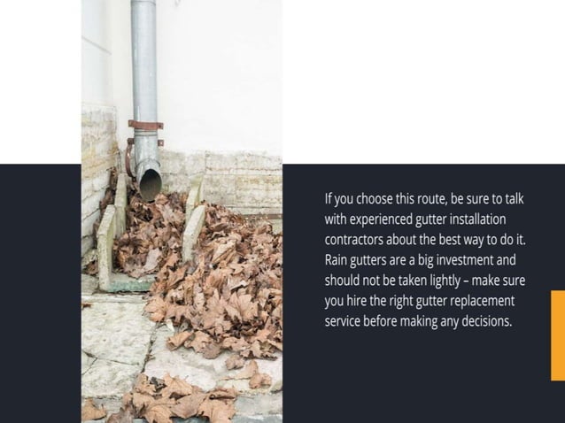How to Fix Leaking Rain Gutters? | PPT