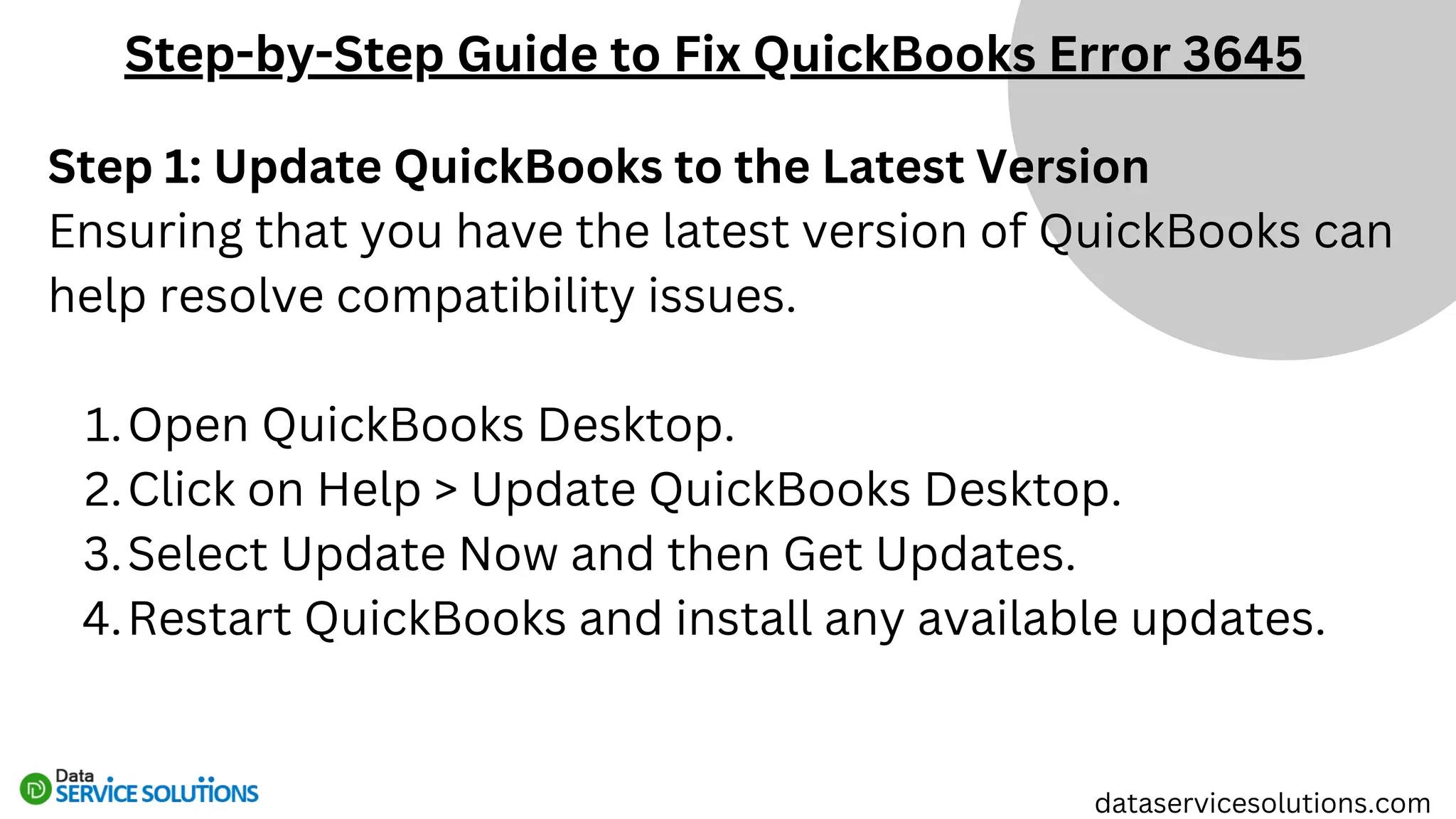 How to Fix QuickBooks Error 3645 Step-by-Step Guide | PDF