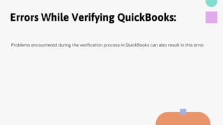 How to Fix QuickBooks Error Code C-51.pptx | IT and Internet Support | Internet