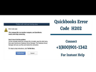 How to fix quick books error h202 | PPTX