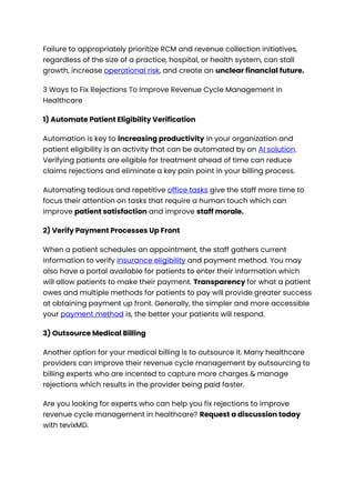 How to Fix Rejections to Improve Revenue Cycle Management in Healthcare.pdf