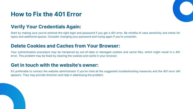 How to Fix the 401 Error.pptx