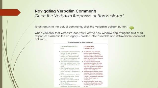 Comment Explorer Flag Analysis Features | PPT