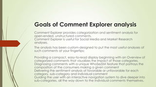 Comment Explorer Flag Analysis Features | PPT