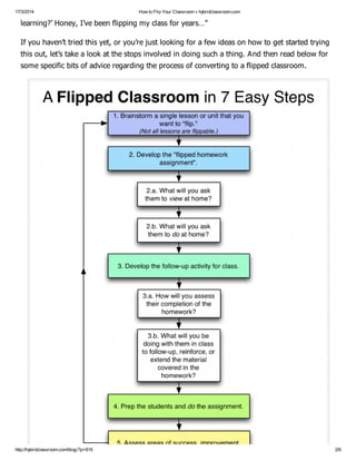 How to flip your classroom | PDF | Educational Assessment | Education