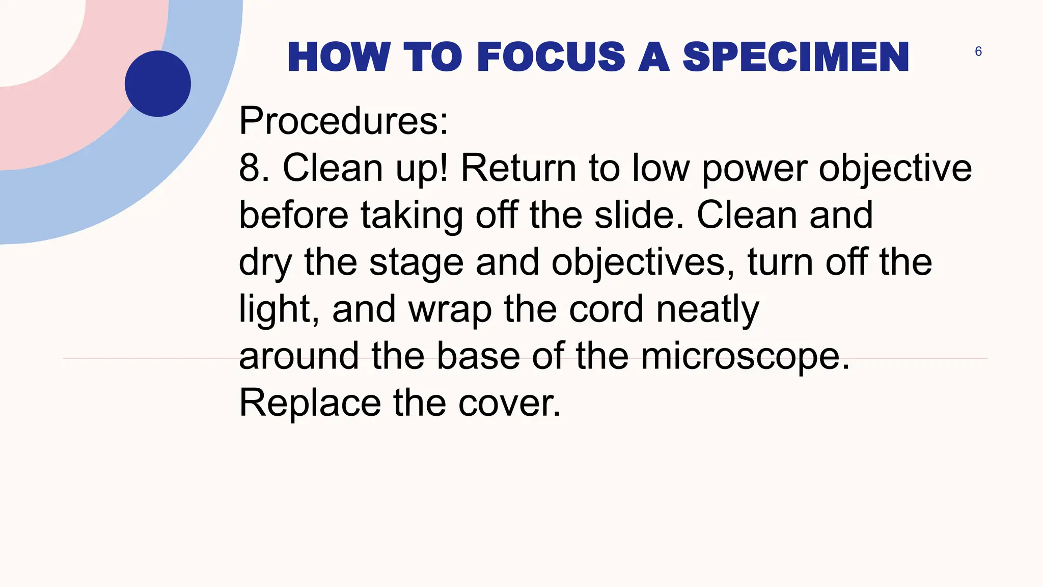 How to focus a specimen using a microscope | PPTX