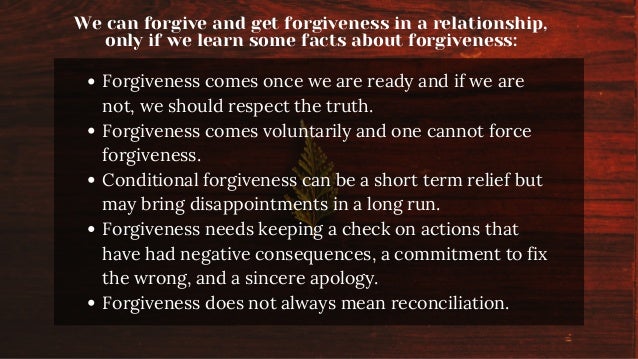 How to forgive and ask for forgiveness in a relationship | PDF