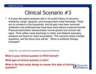 How to form a clinical question. cincinnati childrens | PDF