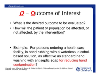 How to form a clinical question. cincinnati childrens | PDF